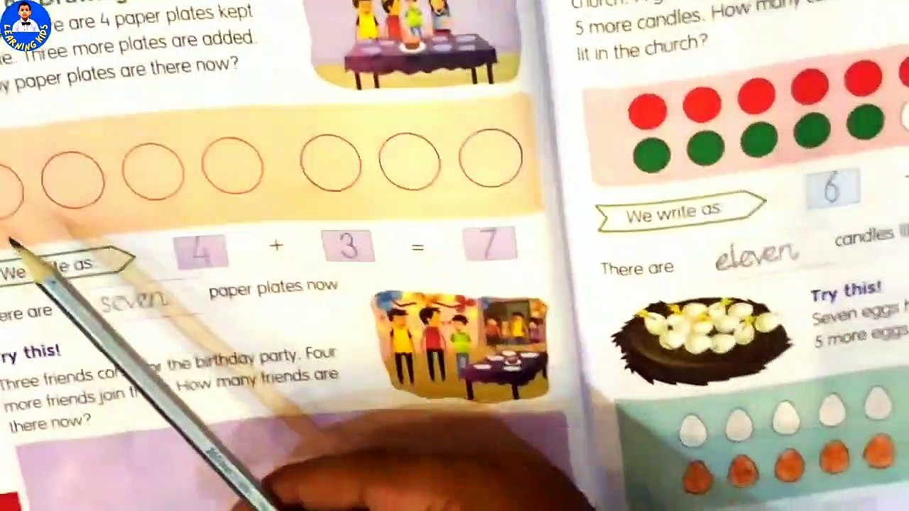 Mathematics For Class 1 I Class 1 Maths I Addition I Addition Exercise ...