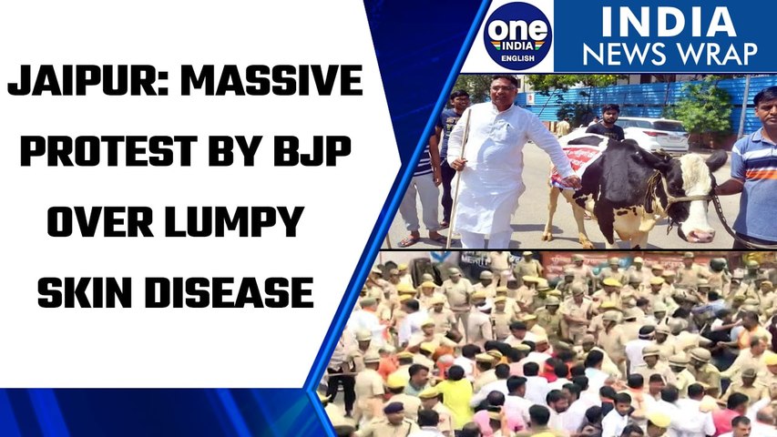 Rajasthan: BJP stages massive protest in Jaipur over lumpy skin disease ...