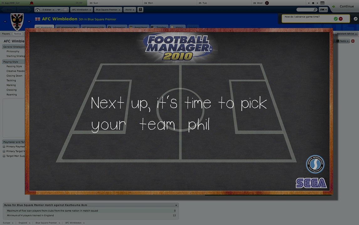 Football Manager 2010 Tactics Trailer - video Dailymotion