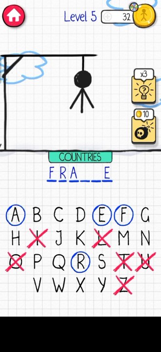 Hangman mobile game || Guess the word and save the hangman - video ...