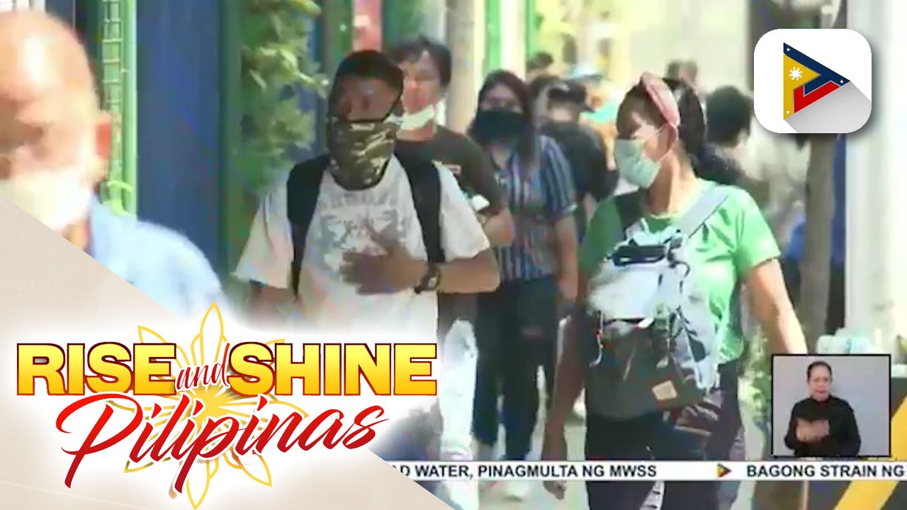 Pagluluwag sa pagsusuot ng face mask, isa sa posibleng dahilan ng ...