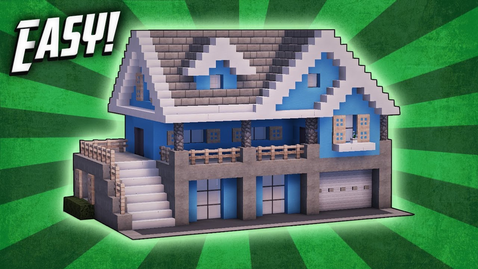 Minecraft Suburban House Minecraft Traditional Modern House #2