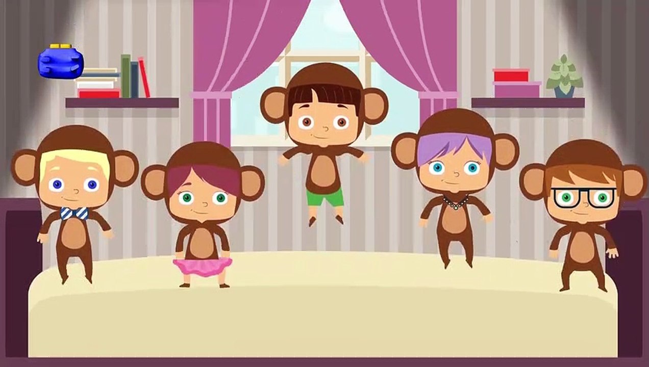 Nursery Rhymes Monkey Jumping on the Bed - video Dailymotion