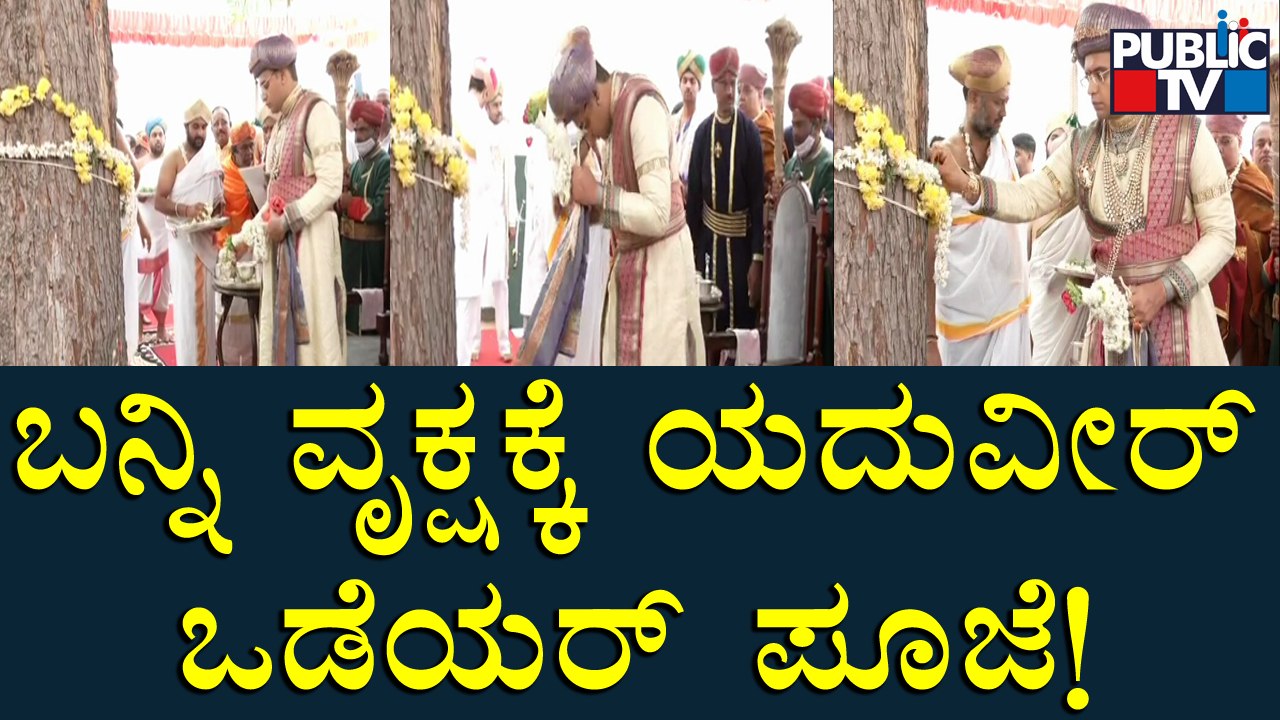 Yaduveer Wadiyar Performs Pooja To Banni Tree | Mysuru Dasara 2022 ...