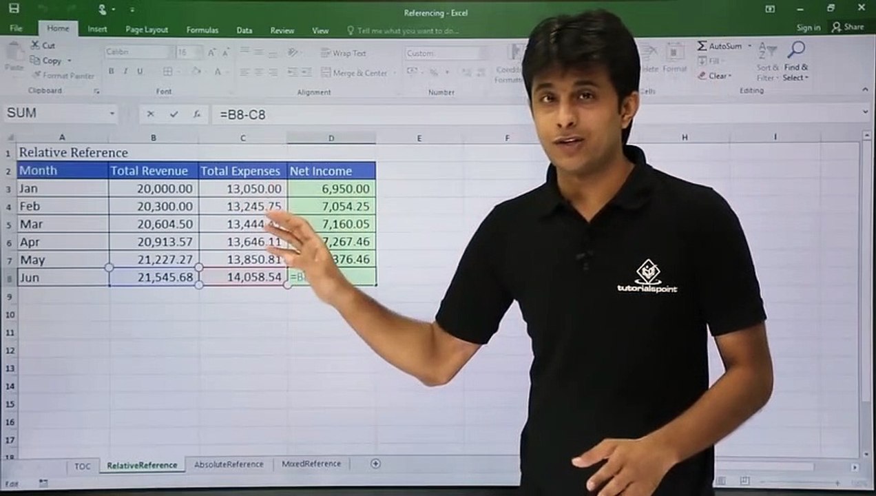MS Excel Cell Reference Video Dailymotion