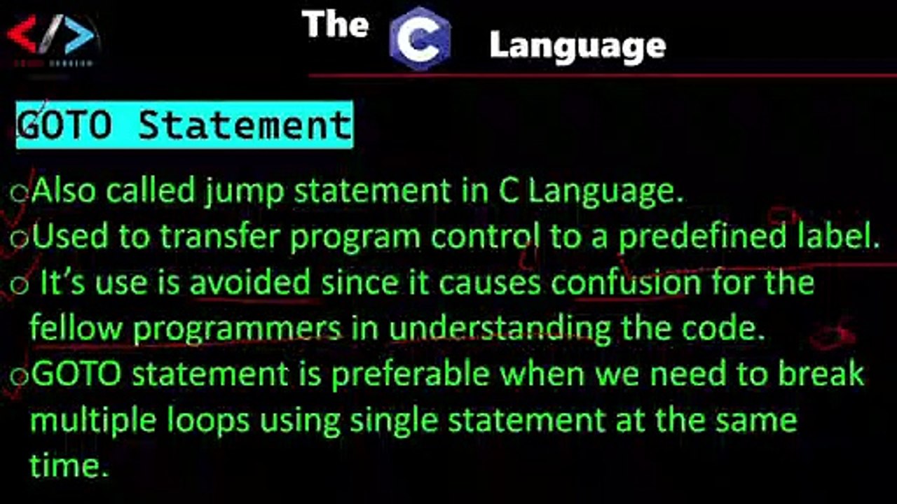 #17 GOTO Statement in C Language with example : C Tutorial in Hindi : #clanguage #goto # ...
