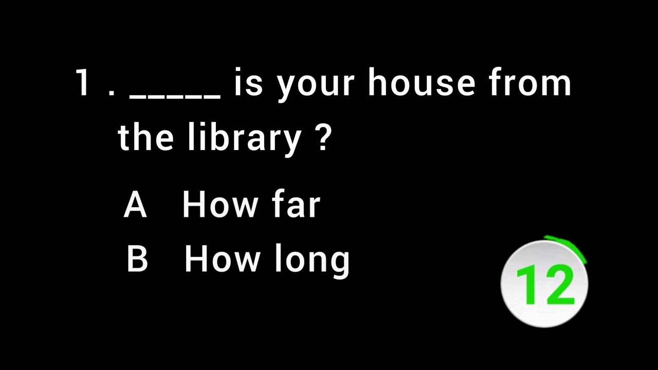 How far - How long. English grammar quiz - video Dailymotion