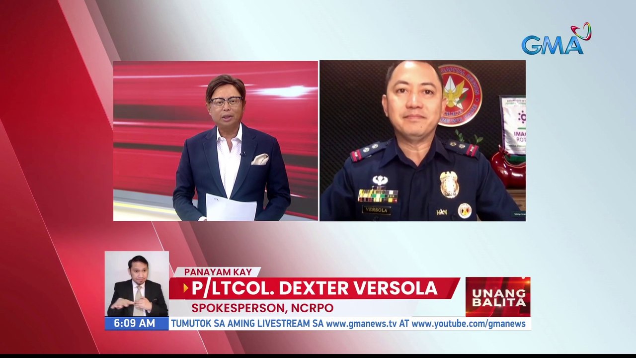 Panayam kay P/Ltcol. Dexter Versola, Spokesperson, NCRPO (October 17, 2022) | UB - video Dailymotion