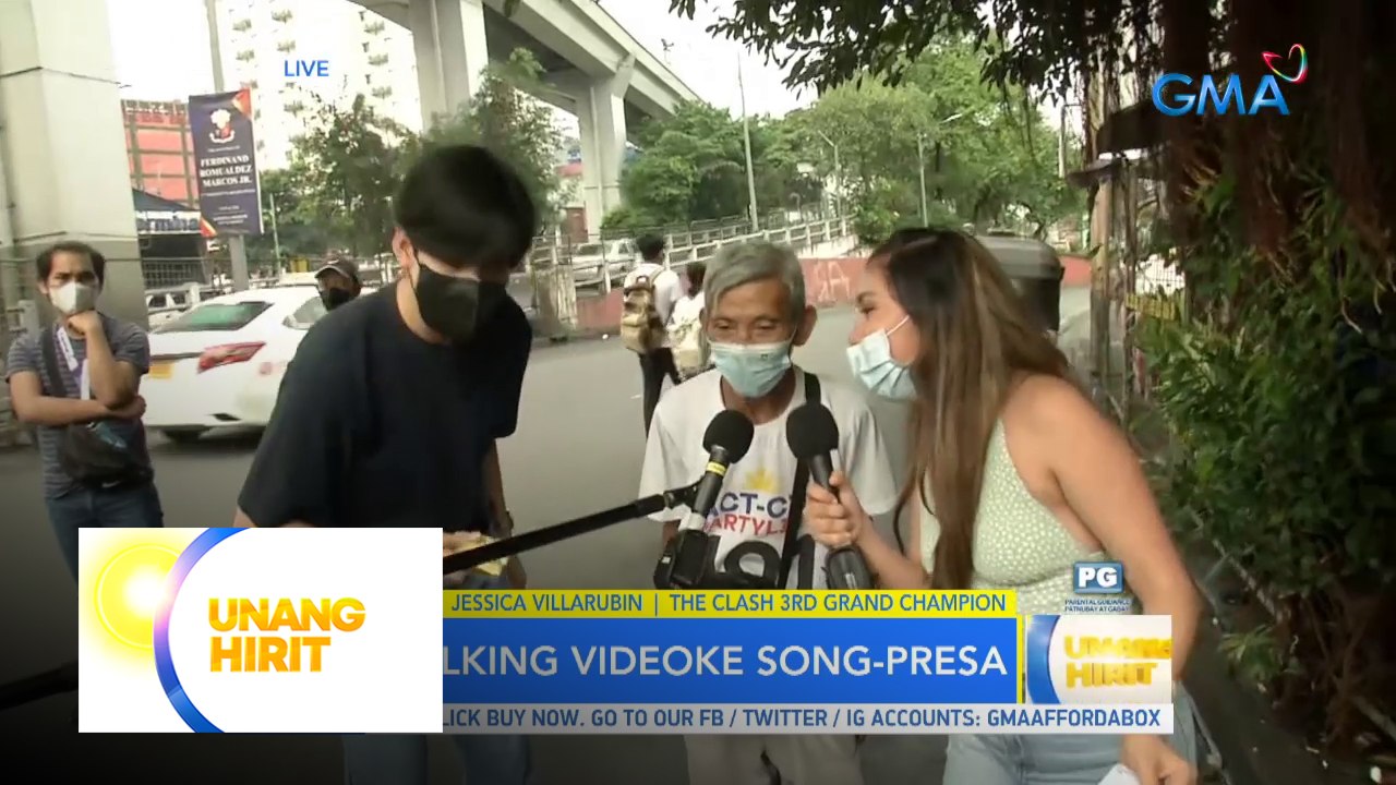 Walking videoke song-presa with Jessica Villarubin and Kaloy Tingcungco | Unang Hirit - video ...