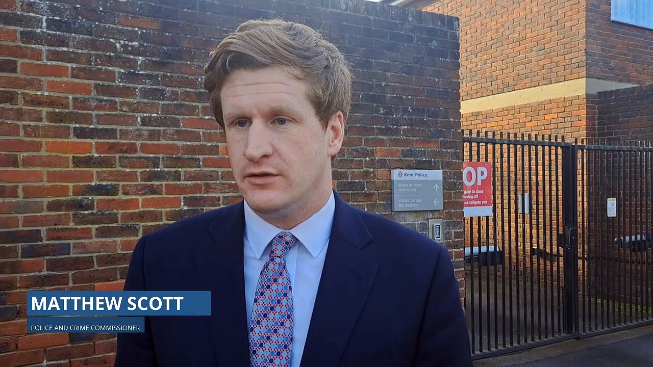 Kent Police and Crime Commissioner Matthew Scott speaks on 101 service ...