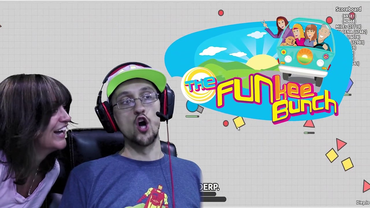 DIEP.IO TANK WARS + GEOMETRY DASH FLASH Version IMPOSSIBLE GAME (FGTEEV ...