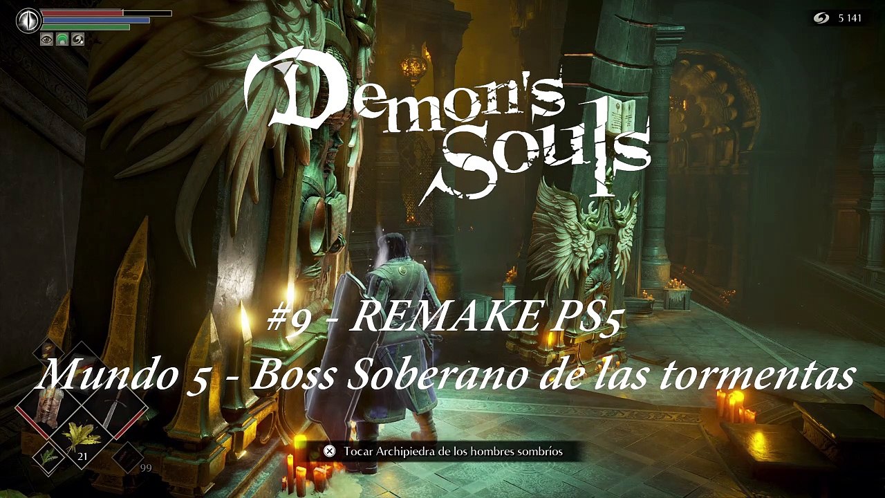 Demon's Souls #9 Remake PS5 Mundo 5 Boss Soberano de las tormentas - canalrol 2022 - Vídeo ...