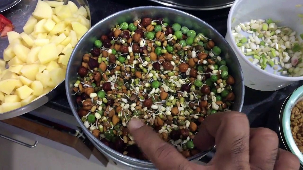 sprouted pulses curry recipe - video Dailymotion
