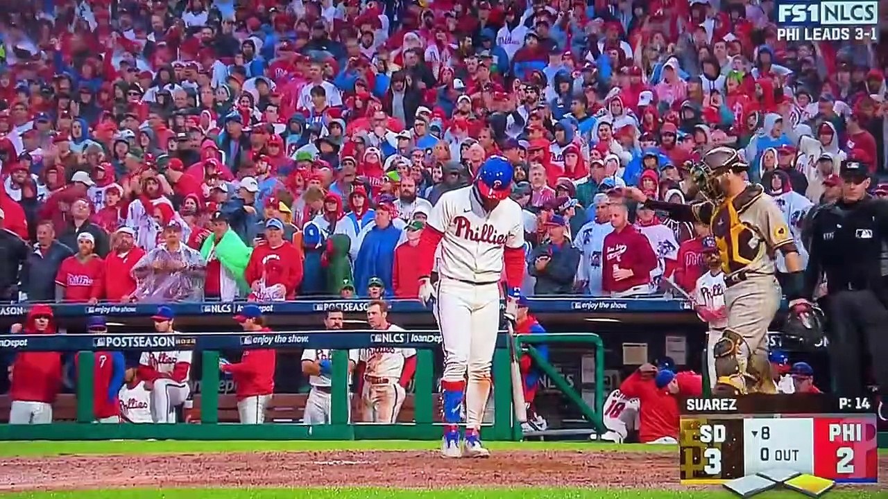 Bryce Harper - Complete video at bat - The NLCS Winning Home Run (10-23-22) - video Dailymotion