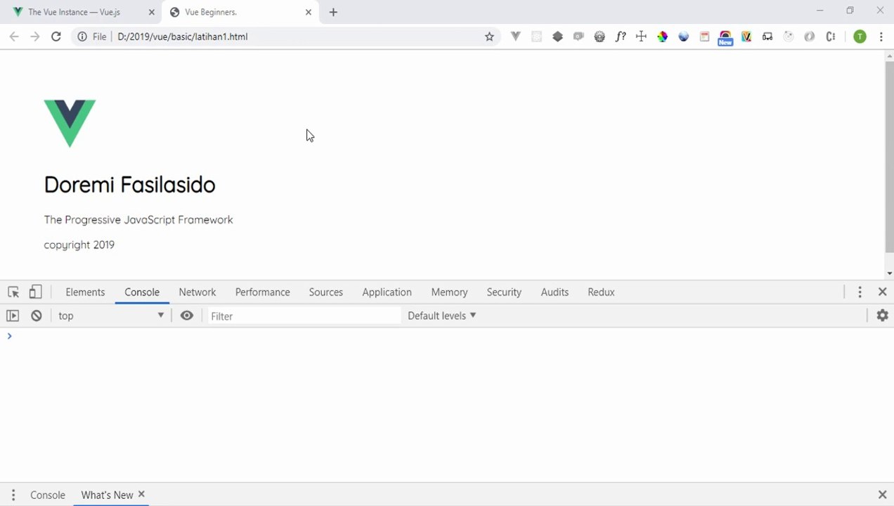 Belajar Vue.js - #10 Javascript Expression - video Dailymotion