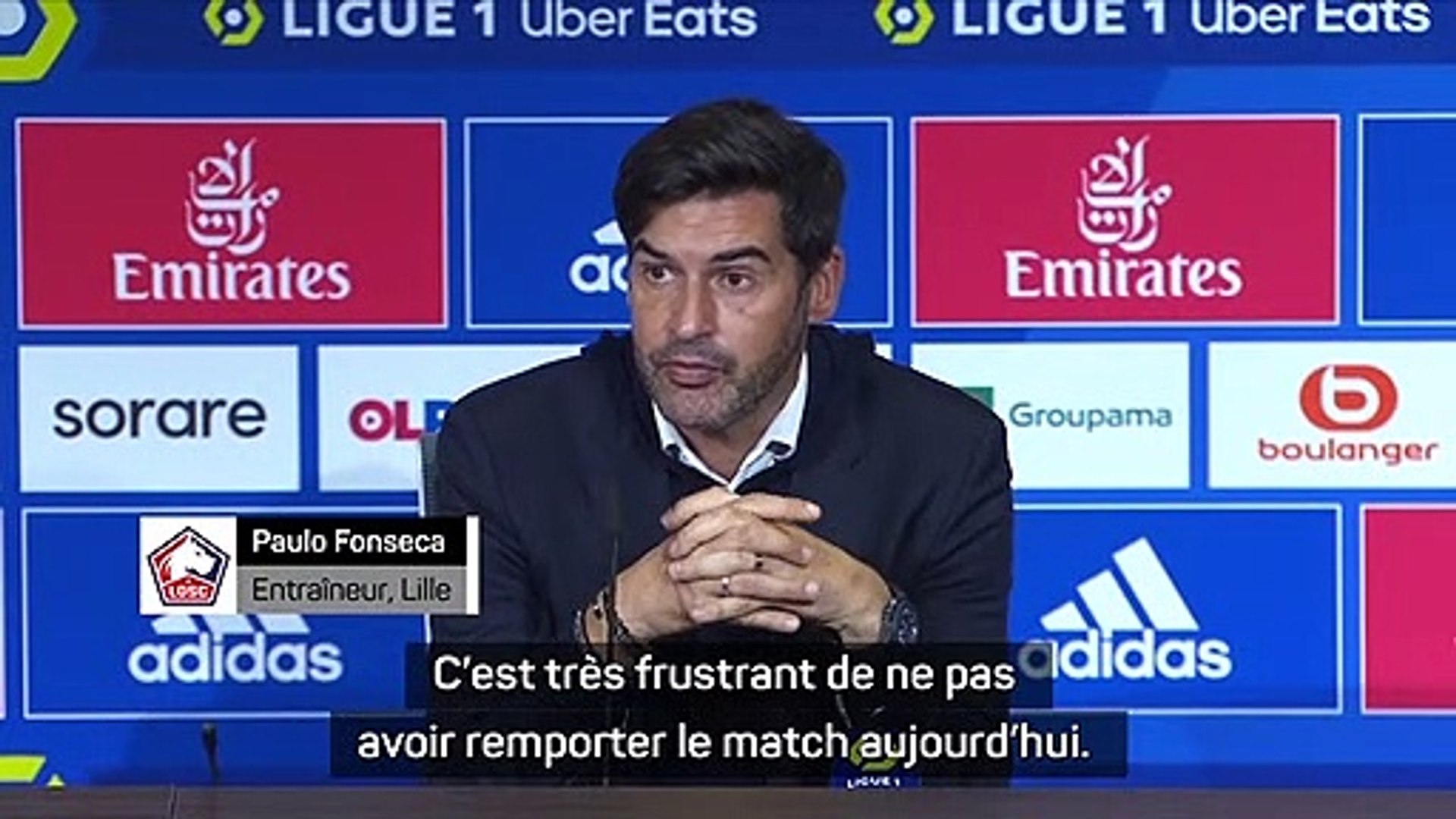13e j. - Fonseca : "Parfois, le football est injuste"