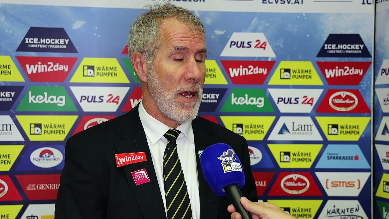 15.Runde: Dave Barr (Vienna Capitals) mit Statement zum 3:4 in Villach ...