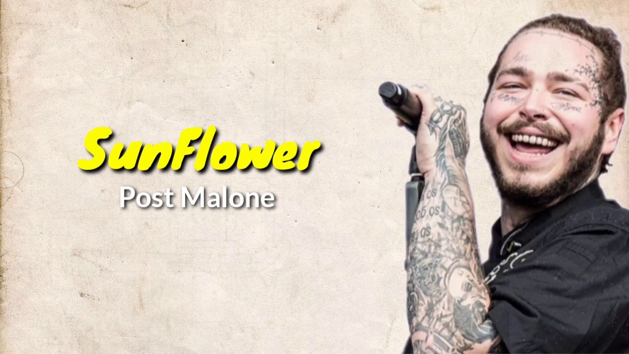 Sunflower - post Malone & Swae Lee (Cover By J'Fla) Lyrics - Video ...