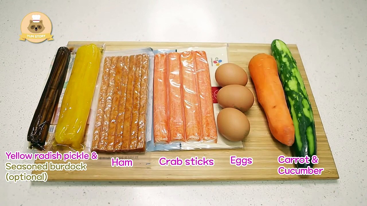 How to make Kimbap (Classic Gimbap) Korean Lunch box - Video Dailymotion