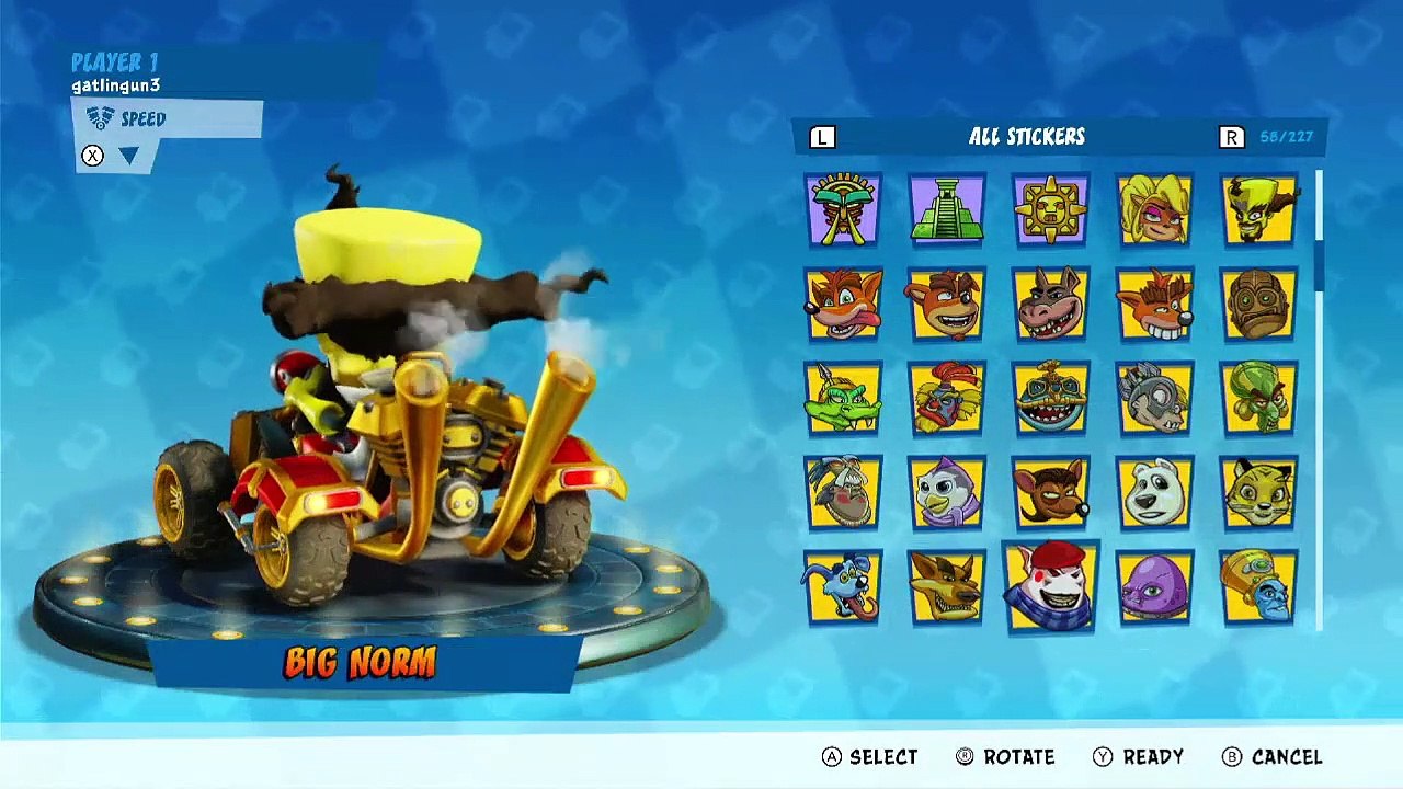 All Team Cortex Kart Decals & Stickers Showcase - Crash Team Racing ...