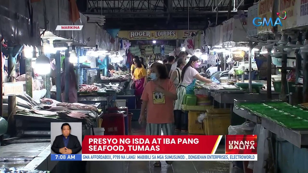 Presyo ng isda at iba pang seafood, tumaas | UB - video Dailymotion