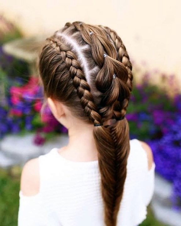 cute little girls braid styles | perfect braid hairs styles with beads ...