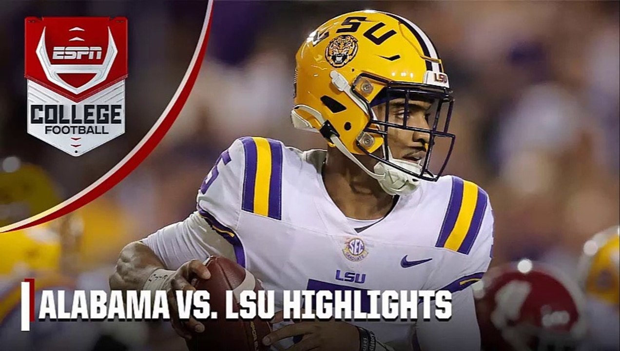 Alabama Crimson Tide vs. LSU Tigers | Full Game Highlights - video ...