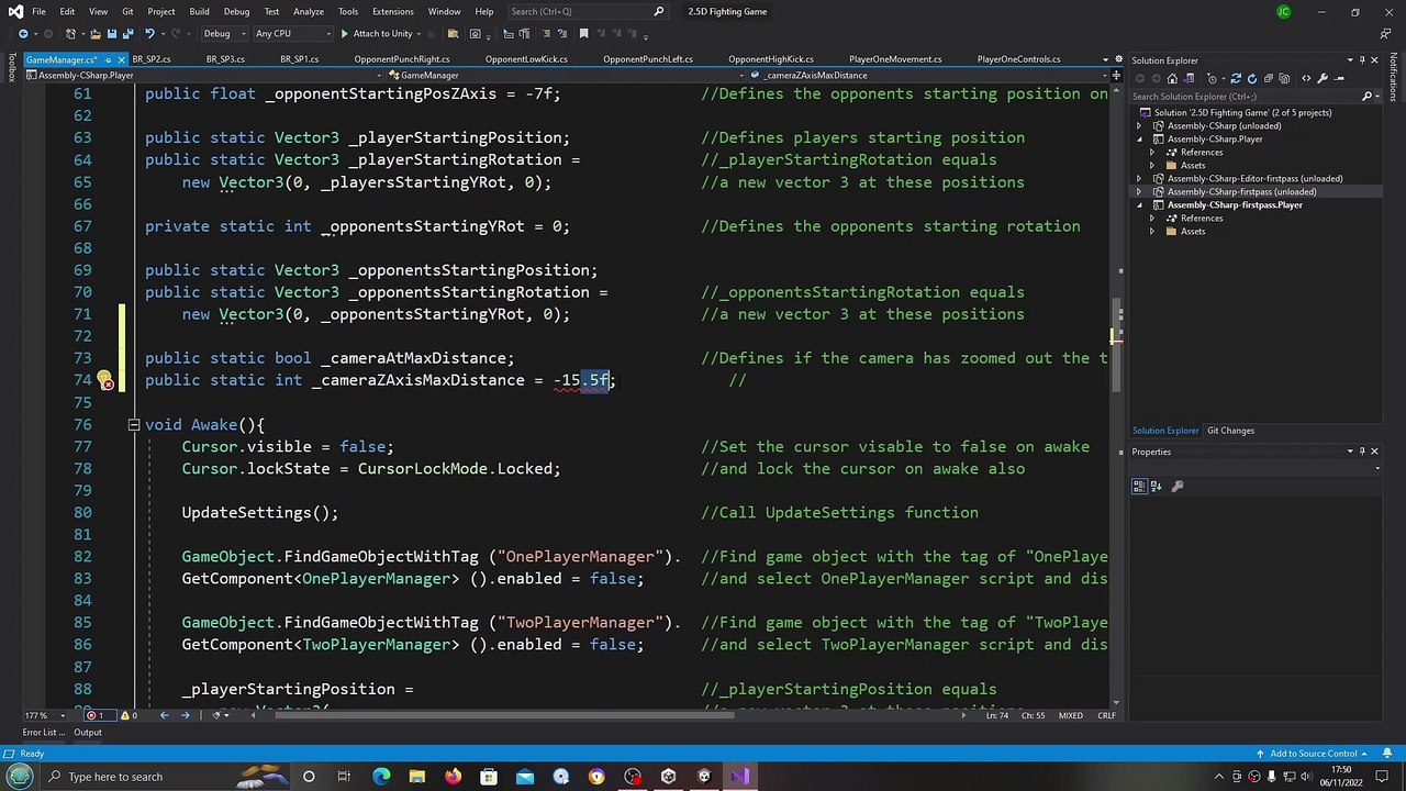 Unity3D Fighting Game Tutorial #236 Fight Camera (Optional) - video ...