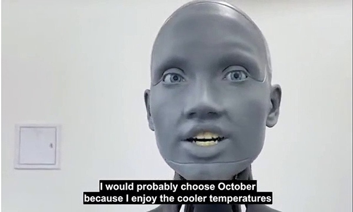 'World's most advanced' humanoid robot Ameca says she'll have working legs in less than a YEAR ...