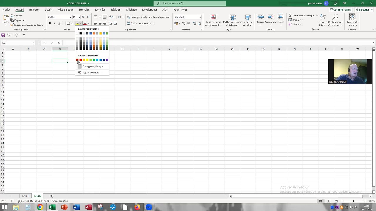 Excel tude Du Code Couleur Sous VBA Vid o Dailymotion