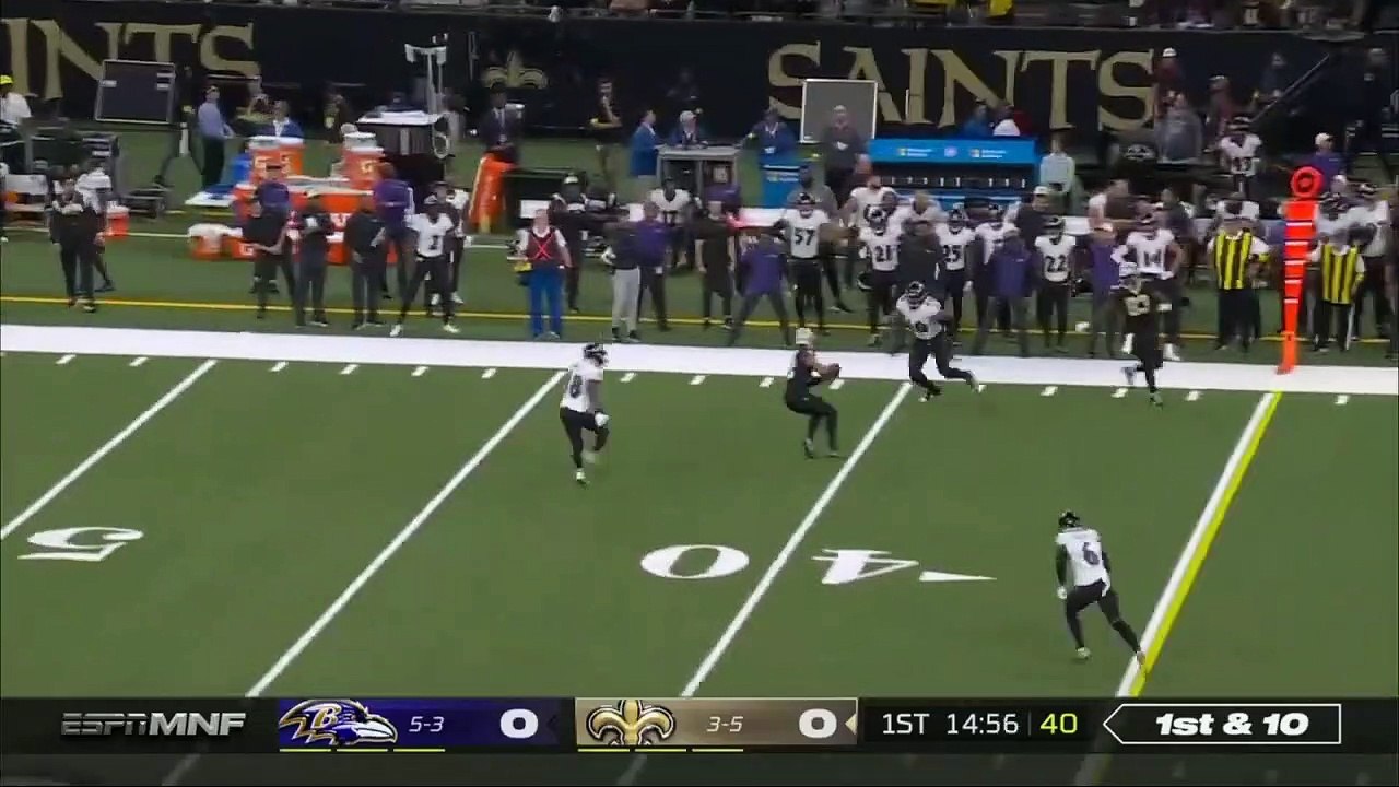 Baltimore Ravens vs. New Orleans Saints Full Highlights 1st QTR _ NFL ...
