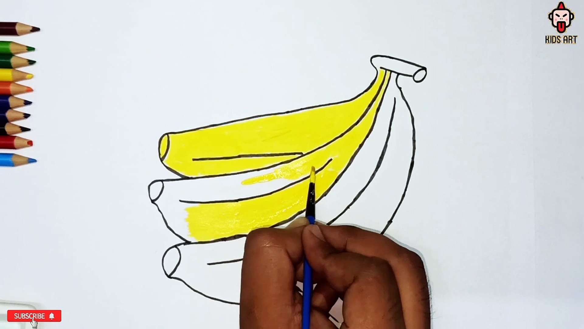 Banana Drawing For Kids How To Draw How To Draw Bananas