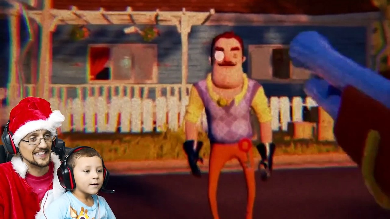 SANTA CLAUS ROBS HIS SLEEPY NEIGHBOR & Enters His Basement! (FGTEEV ...