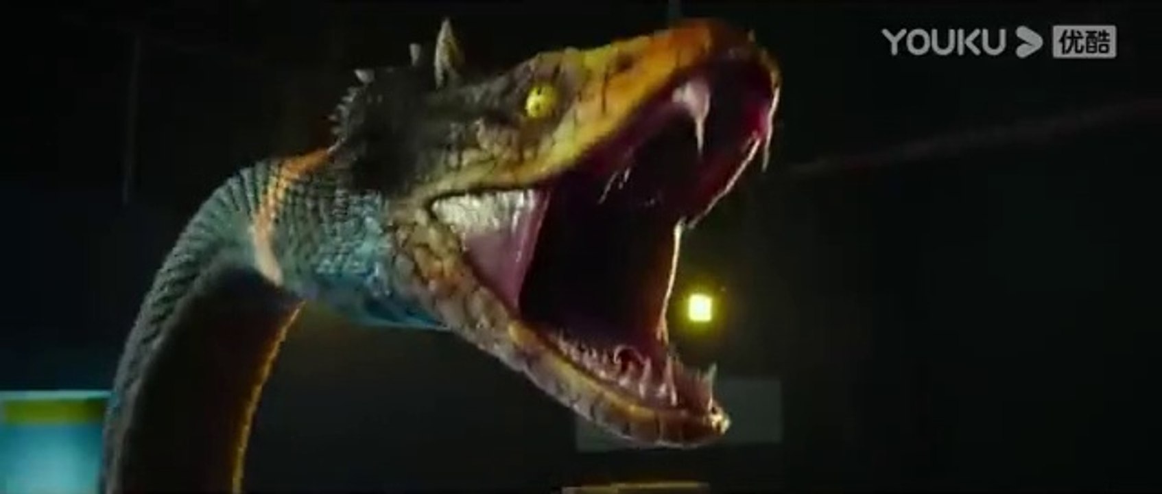 The_giant_snake_wrapped_around_the_tyrannosaurus,_biting_its_neck_and ...