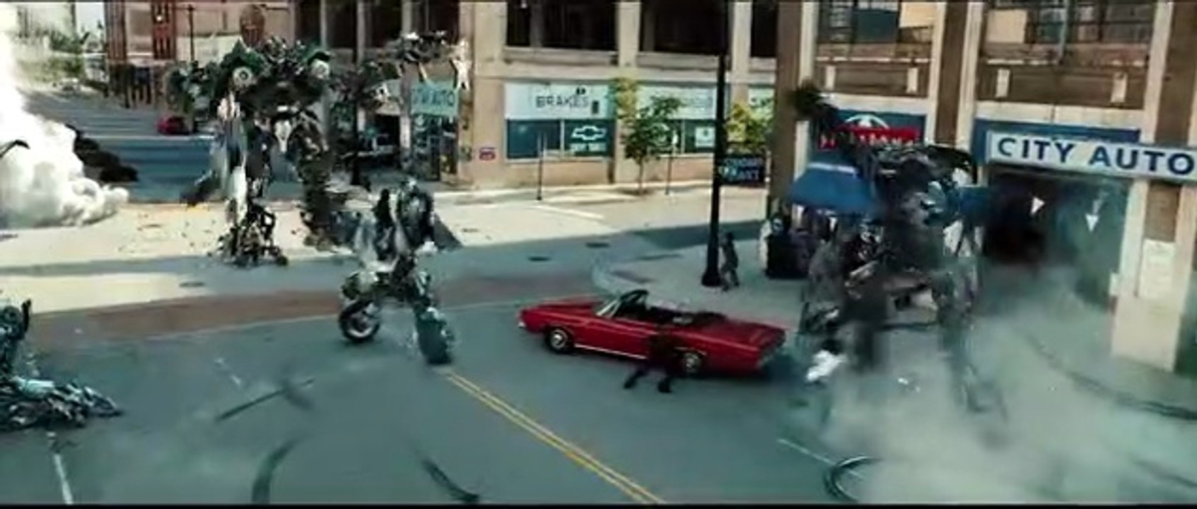 Transformers： Dark of the Moon (2011) - Freeway Chase - Only Action [4K ...