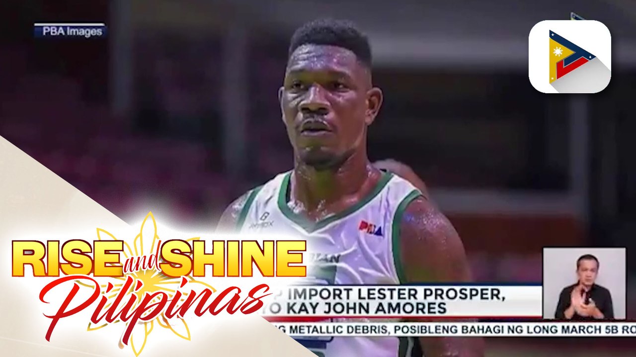 Terrafirma Dyip Import Lester Prosper, may payo kay John Amores - video ...