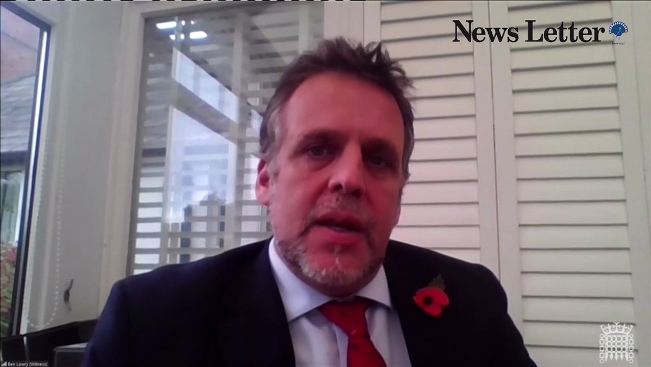 Ben Lowry, News Letter editor, at the House Lords Committee - video ...