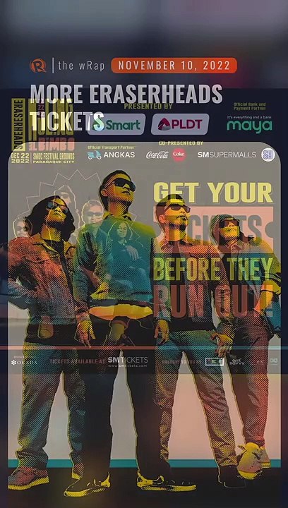 Eraserheads adds more tickets for reunion concert - video Dailymotion