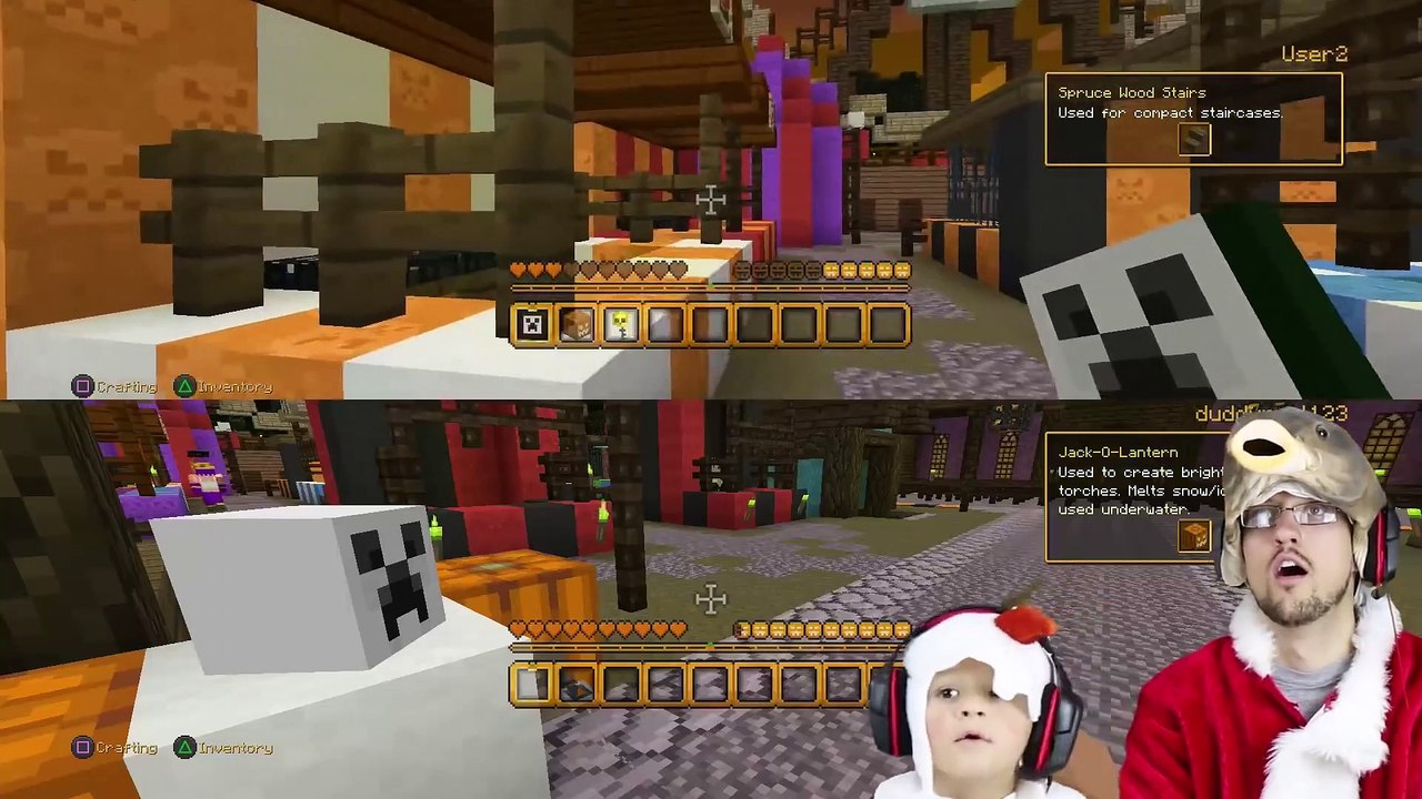 Chase & Duddy play in MINECRAFT Halloween Land w_ Nether & The End DLC ...