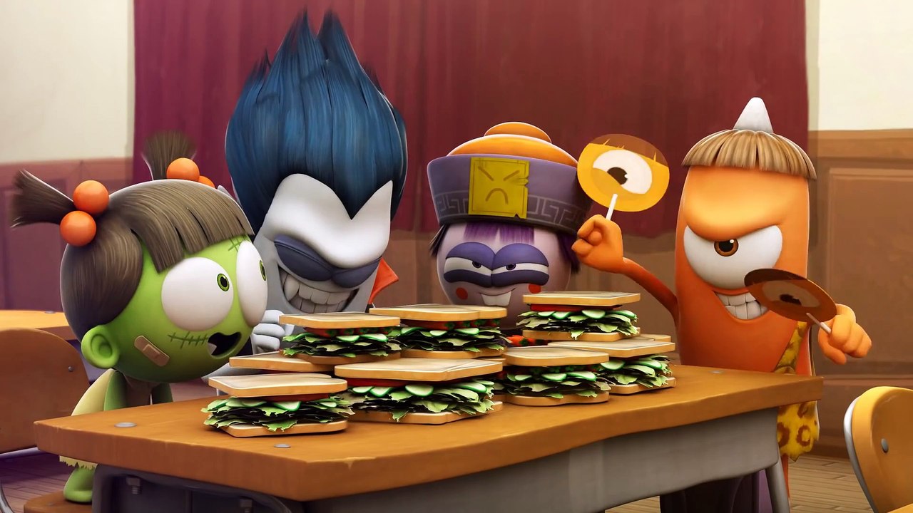 Funny Animated Cartoon Spookiz World Record Hottest Sandwich Ever 스푸키즈 ...