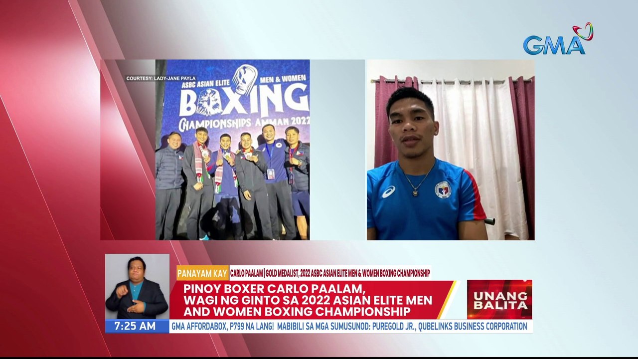 Panayam kay Carlo Paalam, Gold Medalist 2022, ASBC Asian Elite Men ...