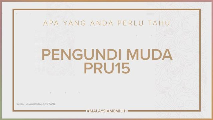 [INFOGRAFIK] Pengundi muda PRU15 | Astro Awani