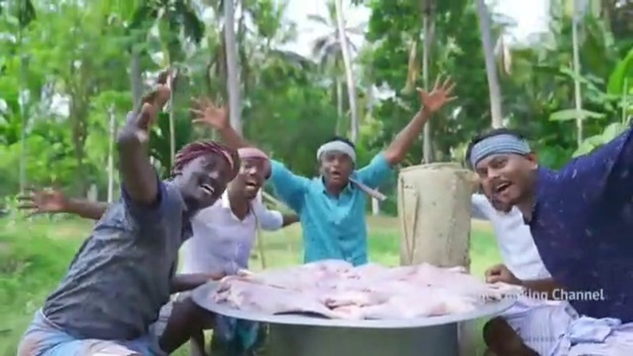 MUTTON LEG PIECE | Cooking & Eating | Mutton Uppu Kari | Full Goat Leg ...