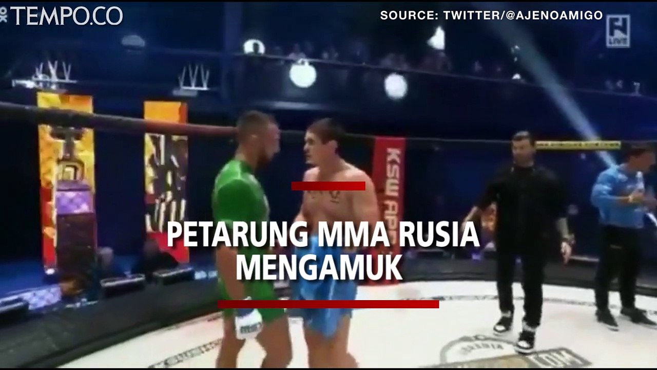 Video Viral, Detik-detik Petarung MMA Muslim Shamil Musaev Mengamuk ...