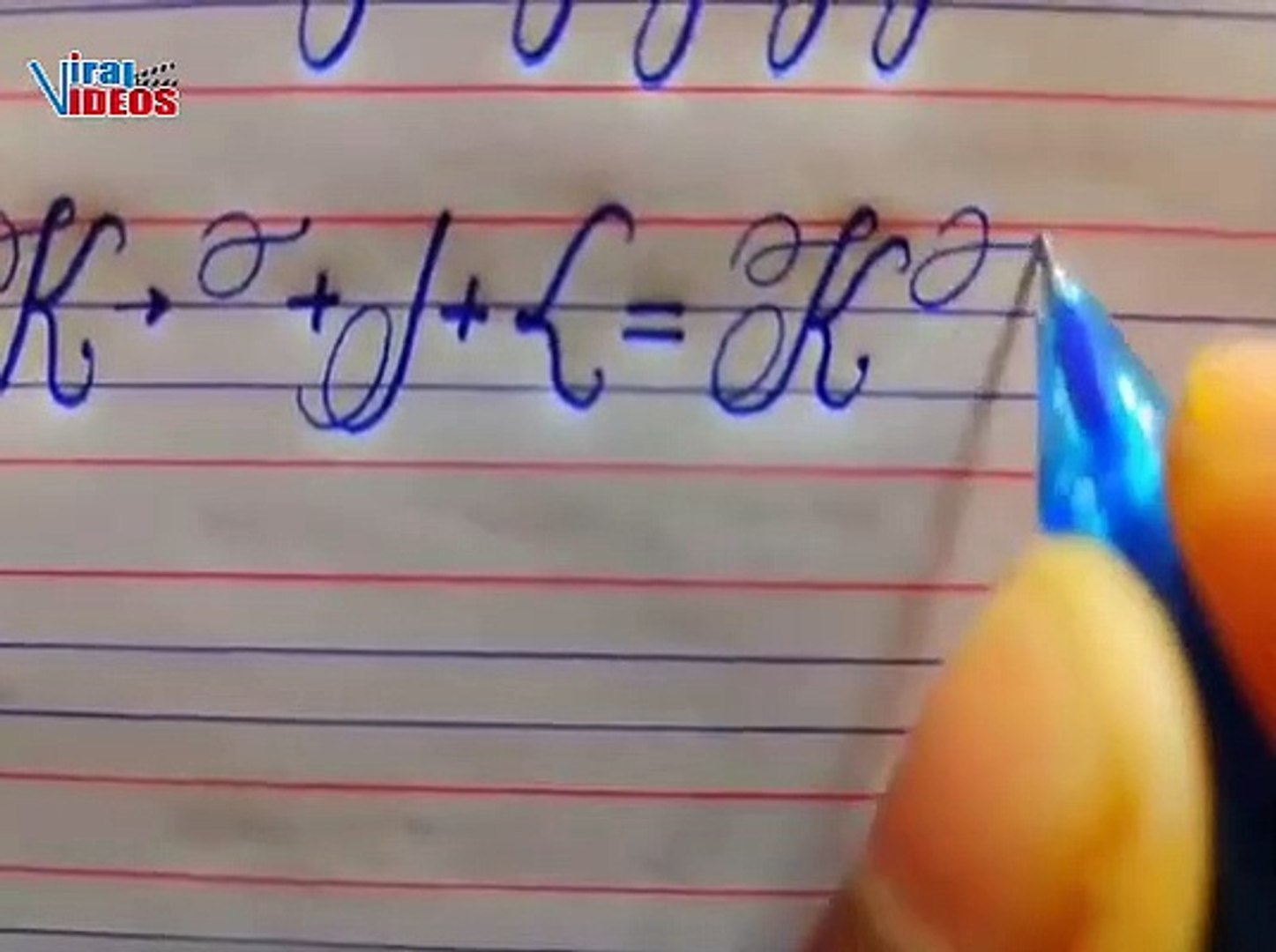 Beautiful English Handwriting Samples