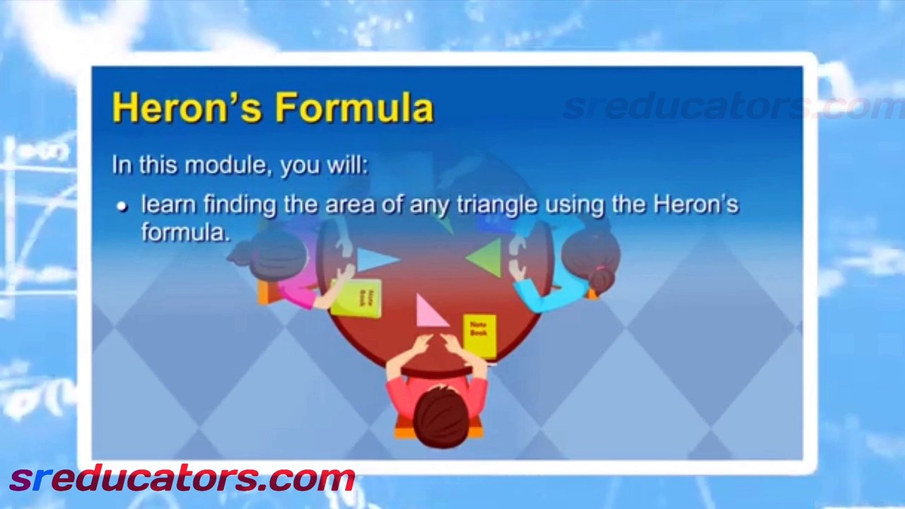 Heron's Formula Area of Triangle - video Dailymotion