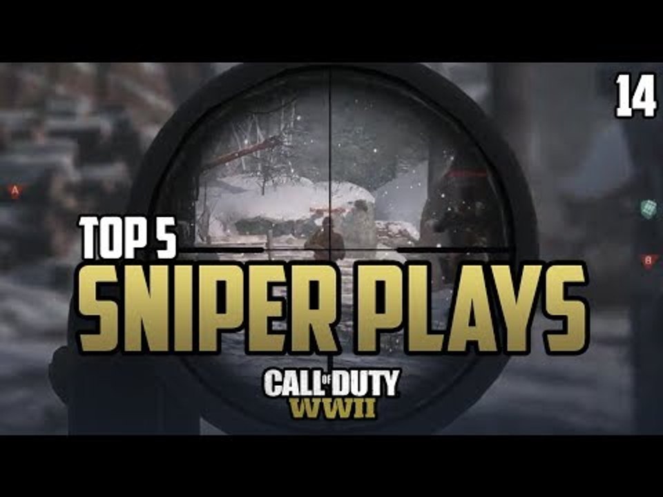 COD WWII TOP 5 SNIPER PLAYS OF THE WEEK #14 Call of Duty World War 2 ...