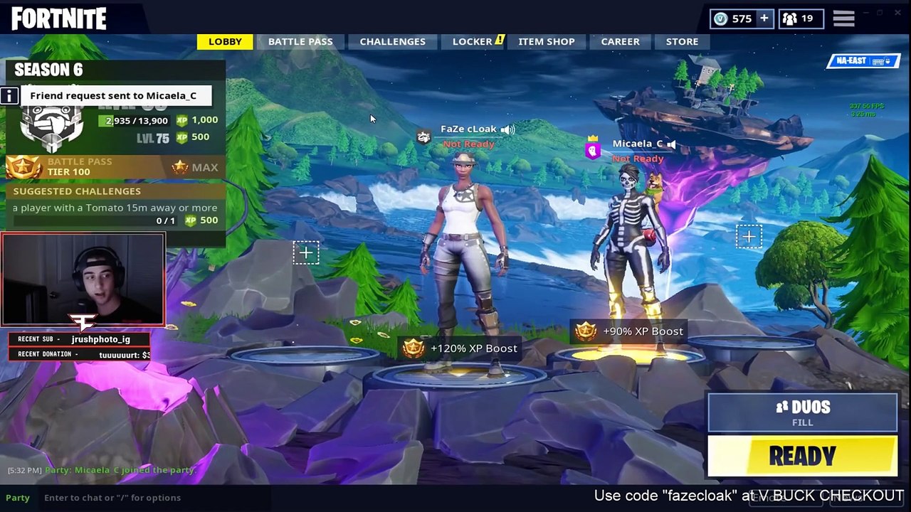 Top 10 FaZe Cloakzy Moments in Fortnite Battle Royale - video Dailymotion