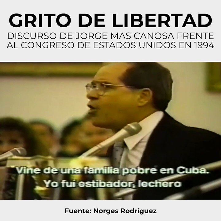Grito de libertad. Discurso de Jorge Mas Canosa frente al congreso de ...