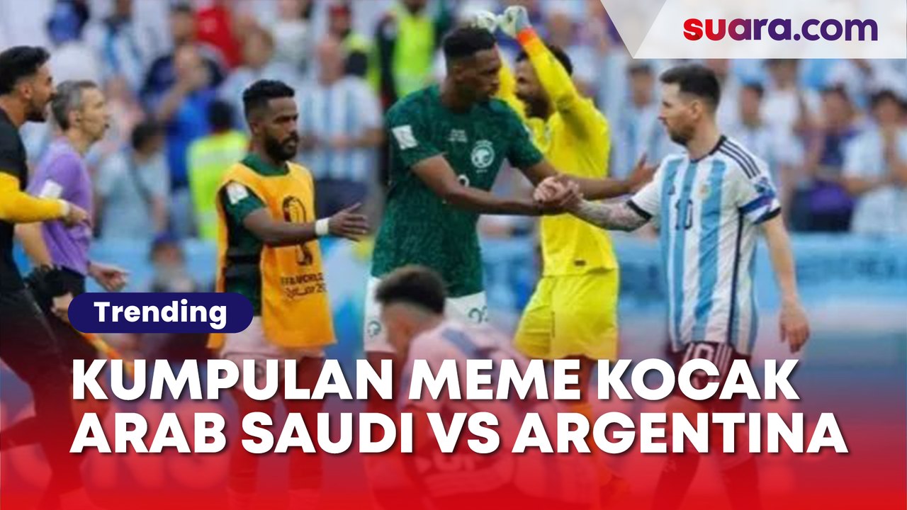Messi Tanggung Malu, Ini Kumpulan Meme Kocak Arab Saudi Kalahkan ...